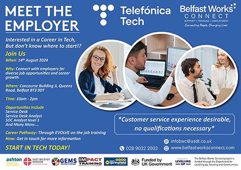 Meet The Employer - Telefonica Tech - Belfast Works Connect