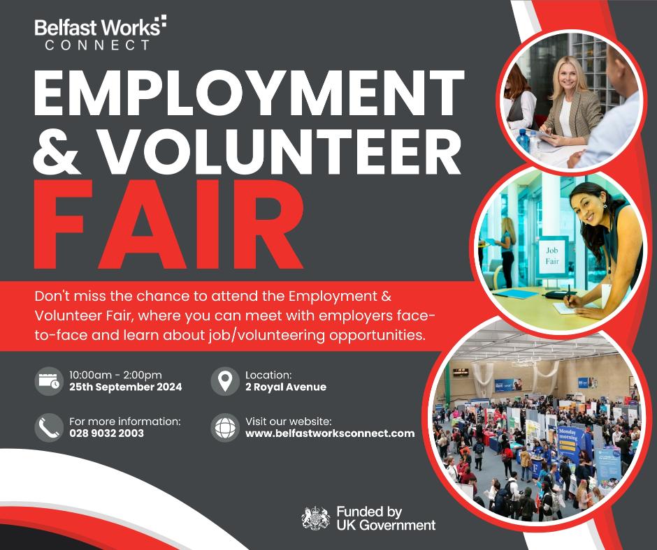 Employment / Volunteering Event - Wednesday 25th September 2024 ...